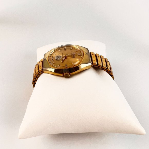 Exacta | Accessories | Vintage Exacta Mechanical Watch Mens Gold Tone ...